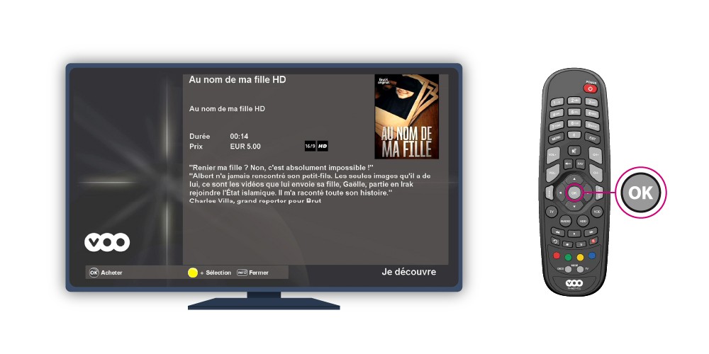 Activer un contenu TV via mon VOOcorder, ma box .évasion ou via myVOO