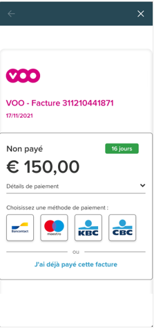 Payer ma facture