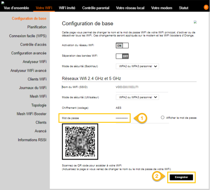 Modifier le mot de passe wifi par défaut avec VOO