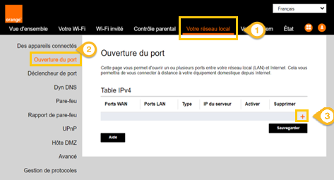 Comment ouvrir des ports avec le modem Orange CGA437A