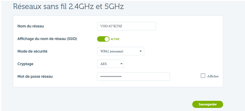 Modifier le nom de mon wifi chez VOO