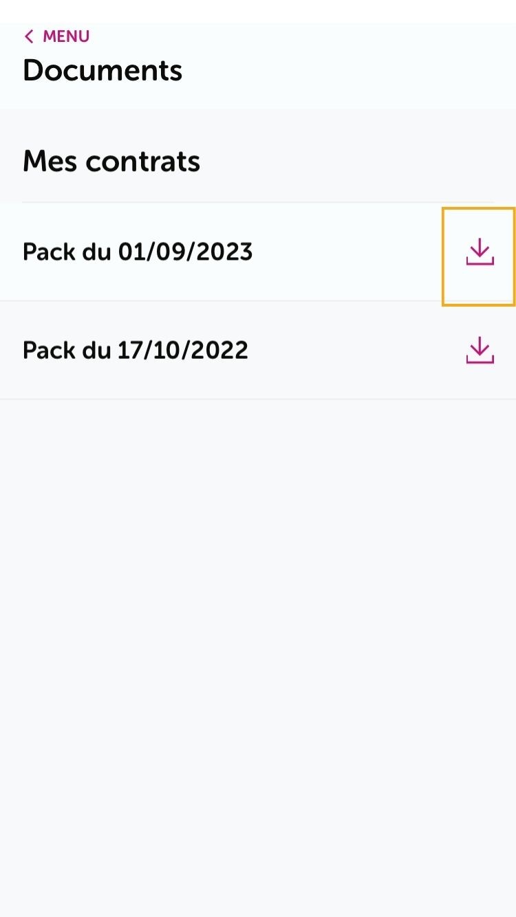 Trouver et télécharger mon contrat VOO