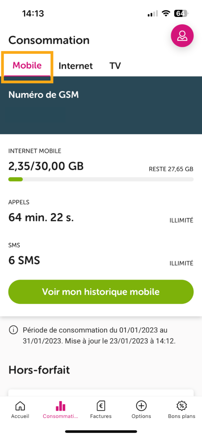 Contrôler la consommation internet fixe chez VOO