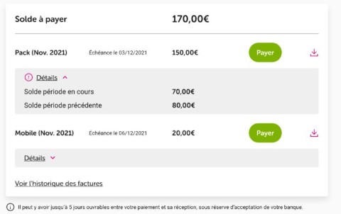 Consulter et payer mes factures sur myVOO