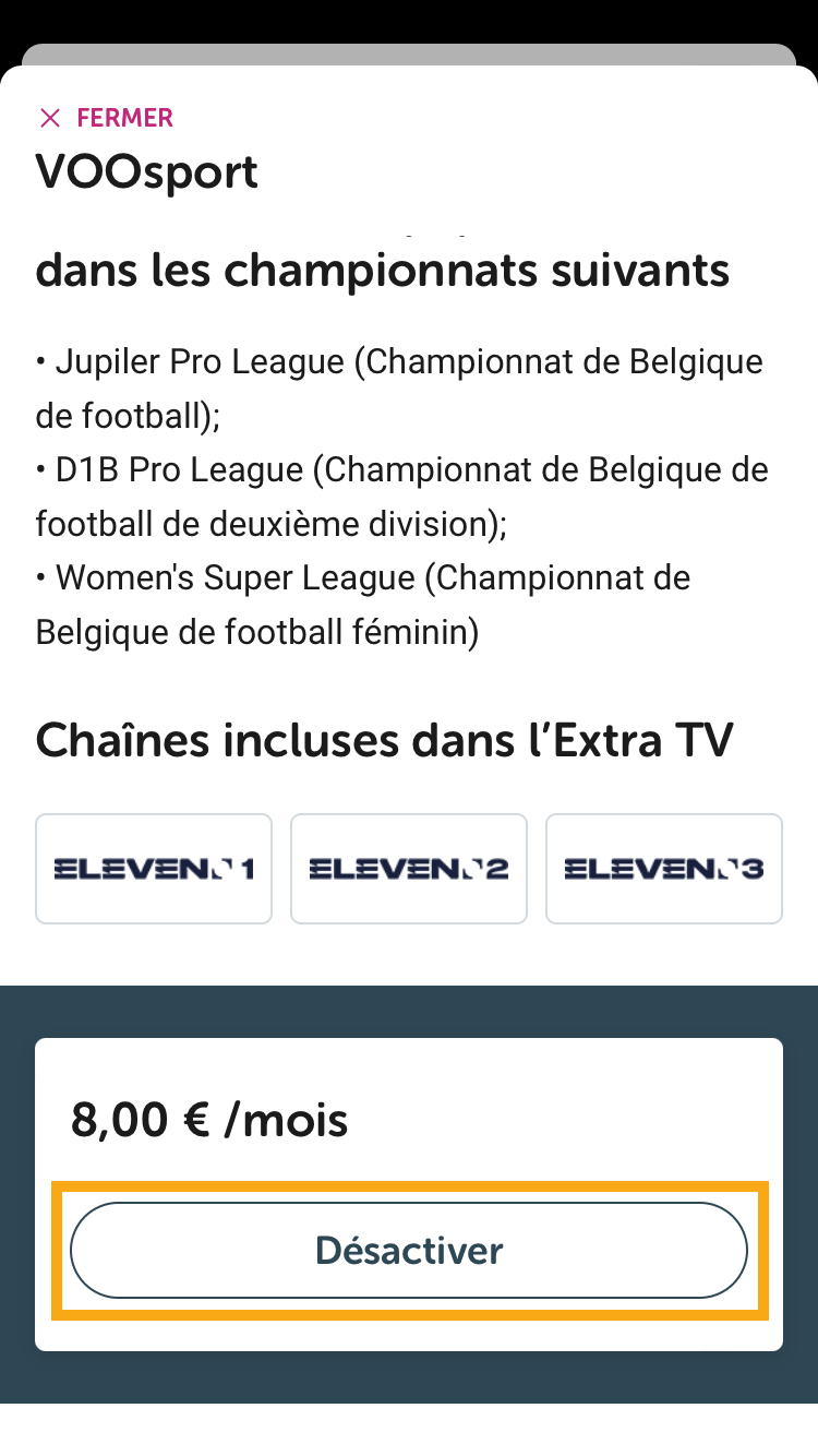 Comment gérer les services et options avec myVOO