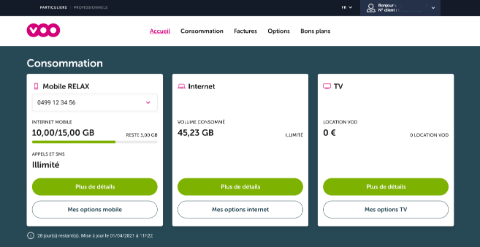 Trouver mon numéro client VOO