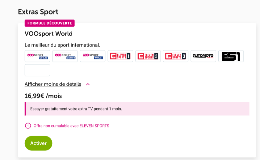 Comment gérer les services et options avec myVOO