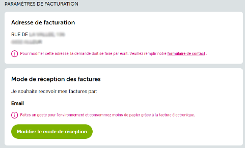 Non réception de factures