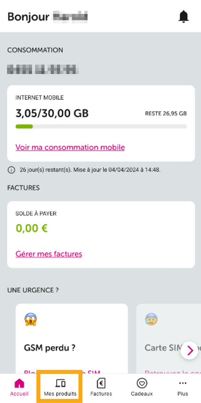 Comment gérer les services et options avec myVOO