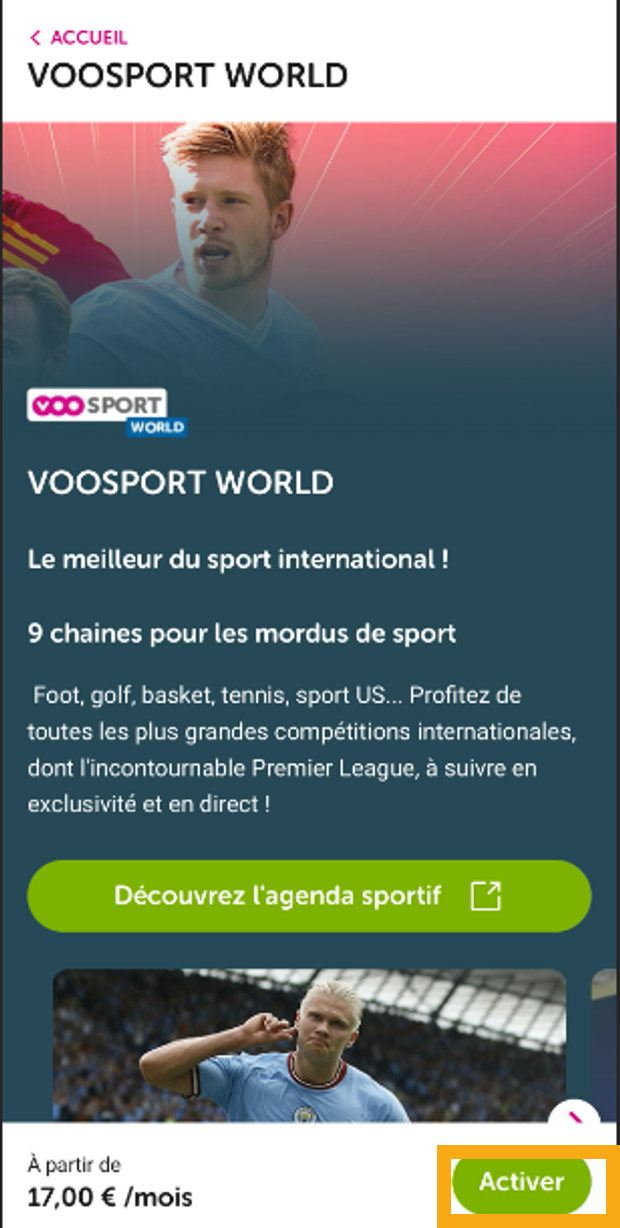 Comment gérer les services et options avec myVOO