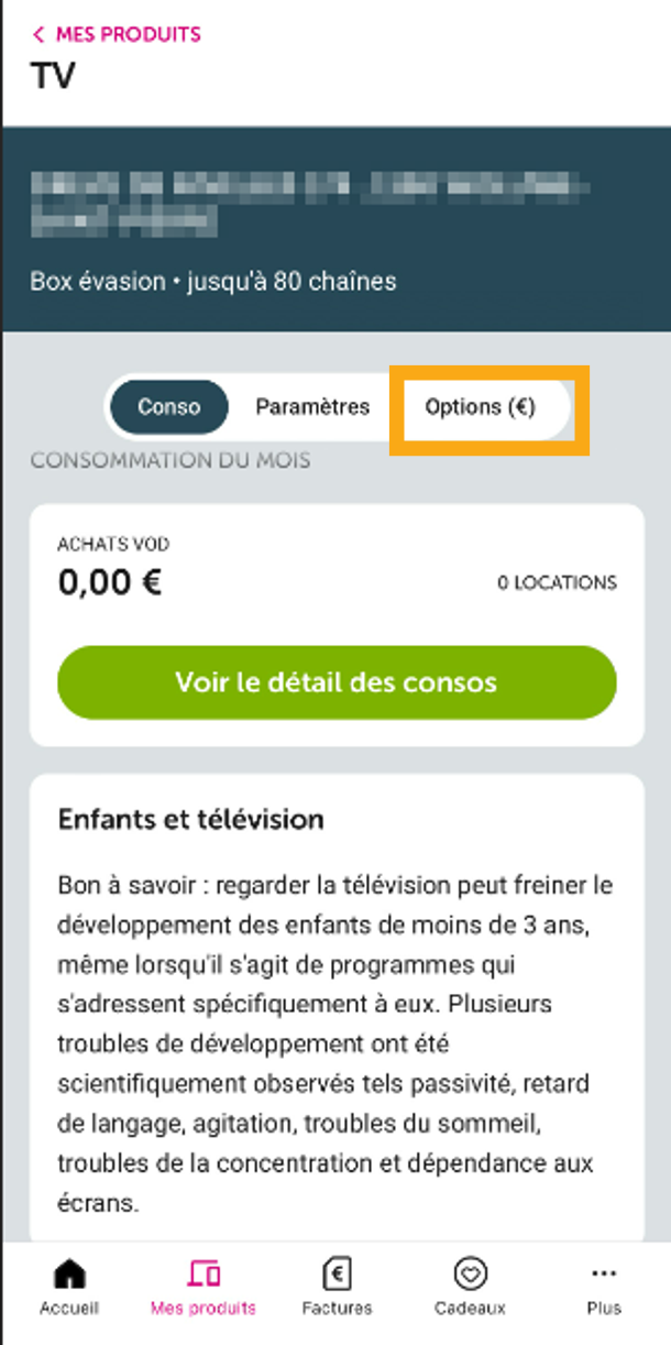 Comment gérer les services et options avec myVOO