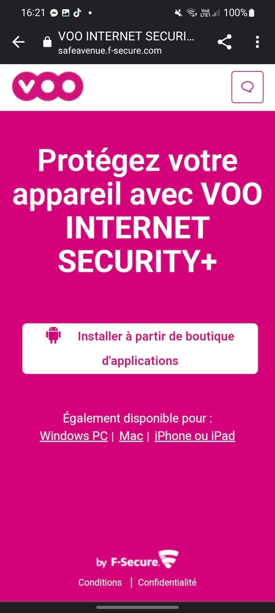 Tout savoir sur VOO INTERNET SECURITY+ (VIS+)