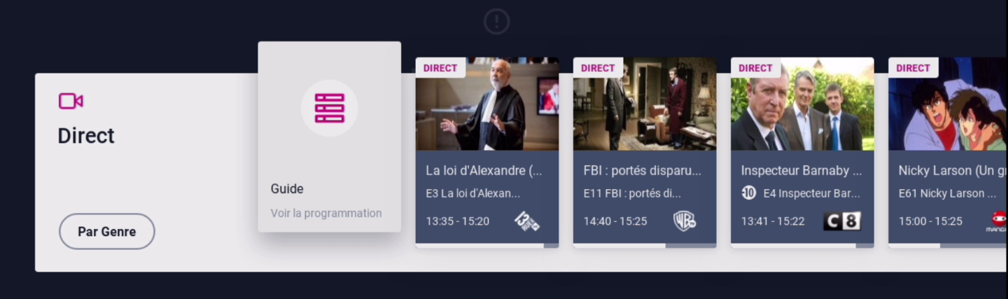Tout savoir sur le menu d'accueil de VOO TV+