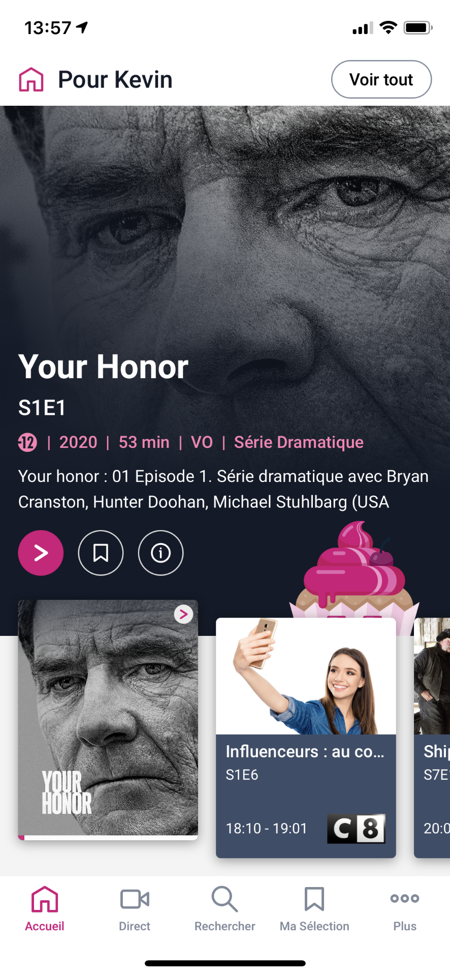 Naviguer dans VOOTV+ (smartphone, tablette, web)