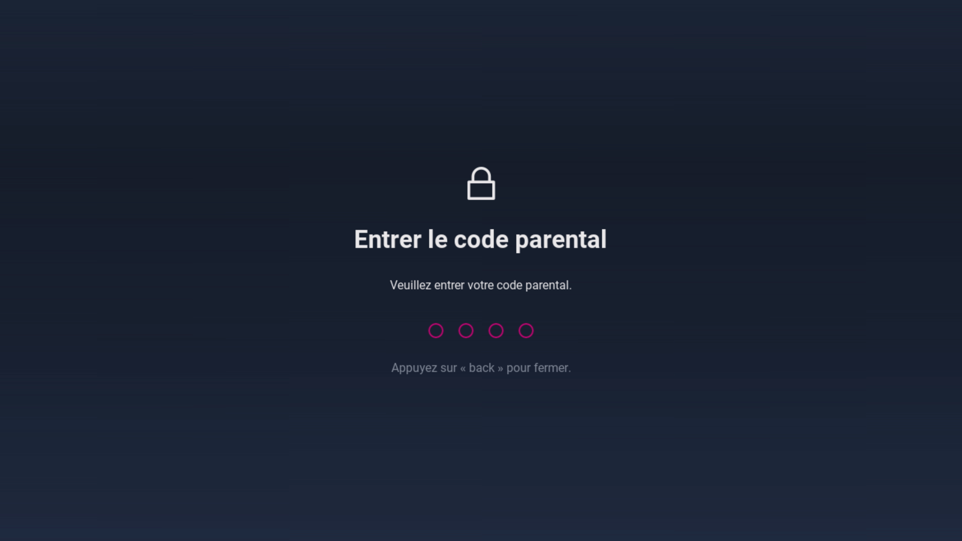 Le code parental sur VOO TV+