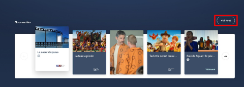 Accéder à un contenu TV dans l'app VOO TV+