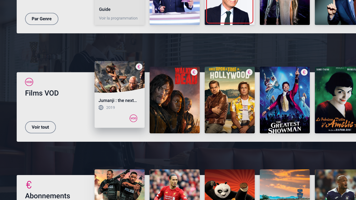 Trouvez vos locations dans VOO TV+